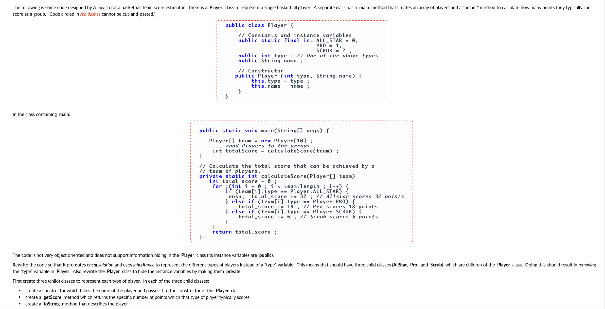 Solved Need help with this project for my java class. | Chegg.com