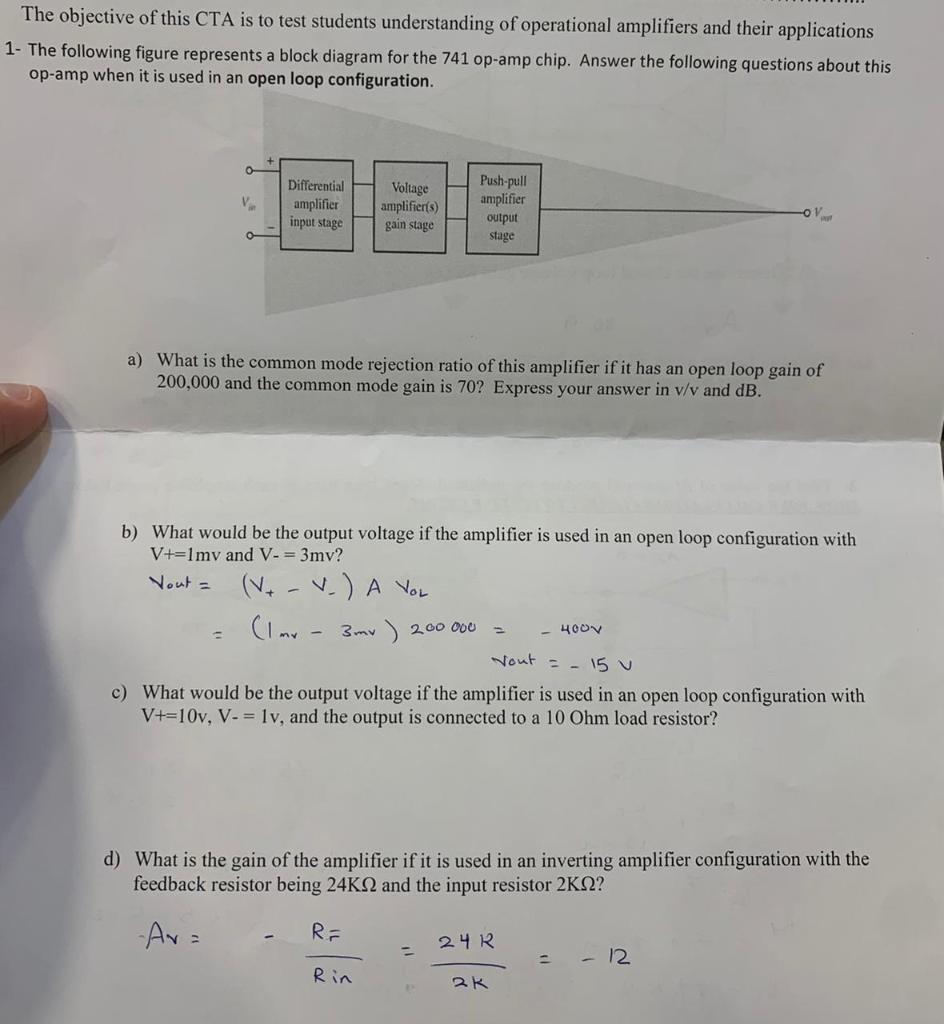 Solved The objective of this CTA is to test students | Chegg.com