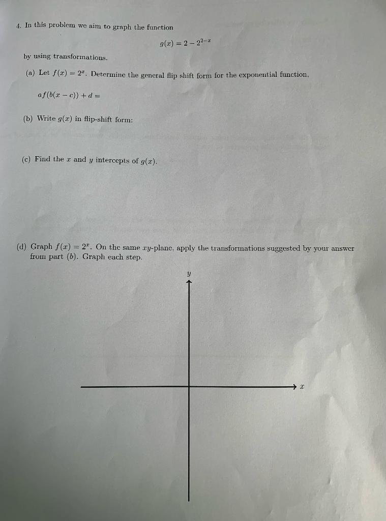 Solved 4. In this problem we aim to graph the function | Chegg.com