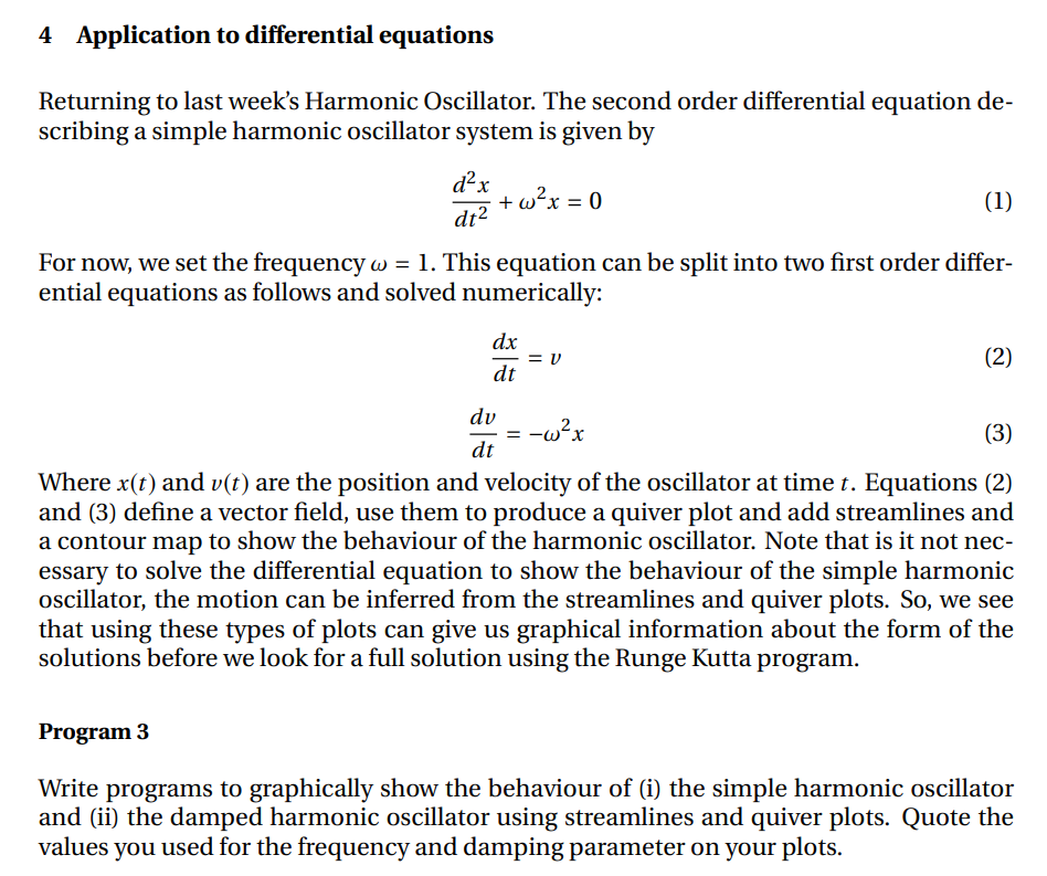 SAMPLE CODE TO MAKE QUIVER PLOT WITH STREAMLINES & | Chegg.com