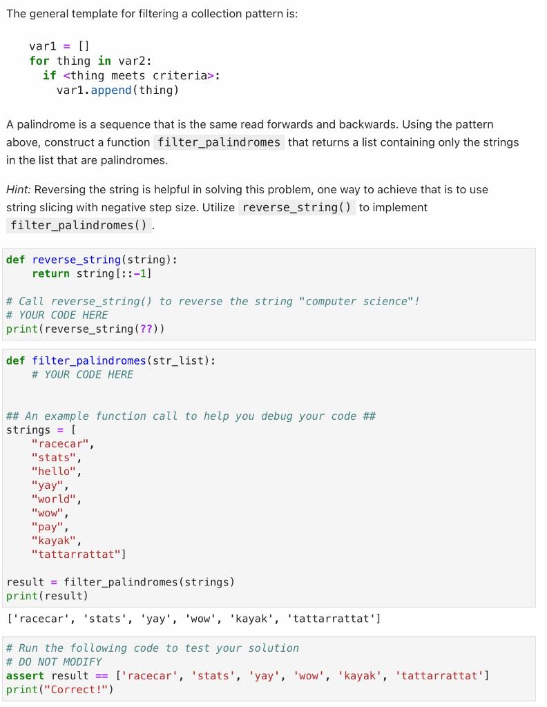 Solved def reverse_string(string): return string[::-1] | Chegg.com