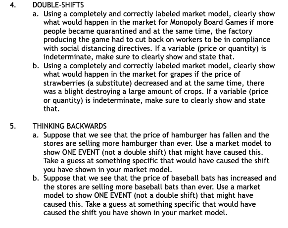 Solved 4. DOUBLE-SHIFTS a. Using a completely and correctly | Chegg.com