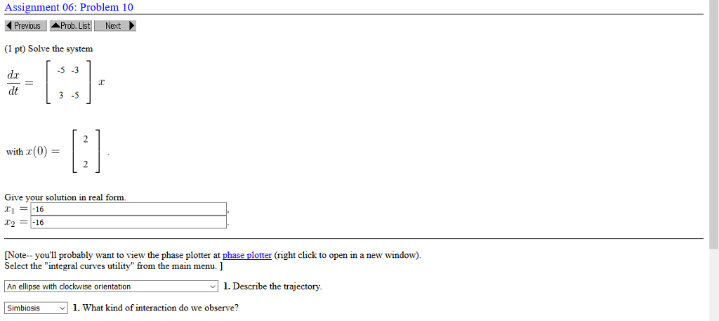 Solved WeBWorK → MATH-210-Fall-18-19 Assignment 06: Problem | Chegg.com