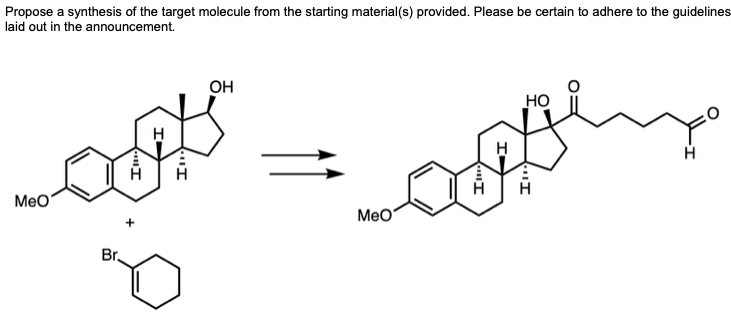 Solved 1. Using the starting material molecule(s) provided, | Chegg.com
