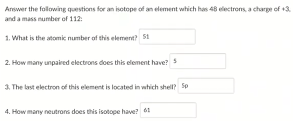 Solved Answer the following questions for an isotope of an | Chegg.com