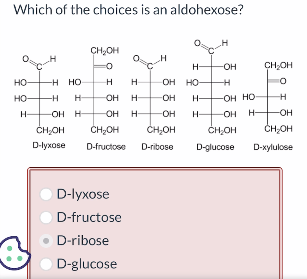 Which of the choices is an aldohexose? D-lyxose | Chegg.com