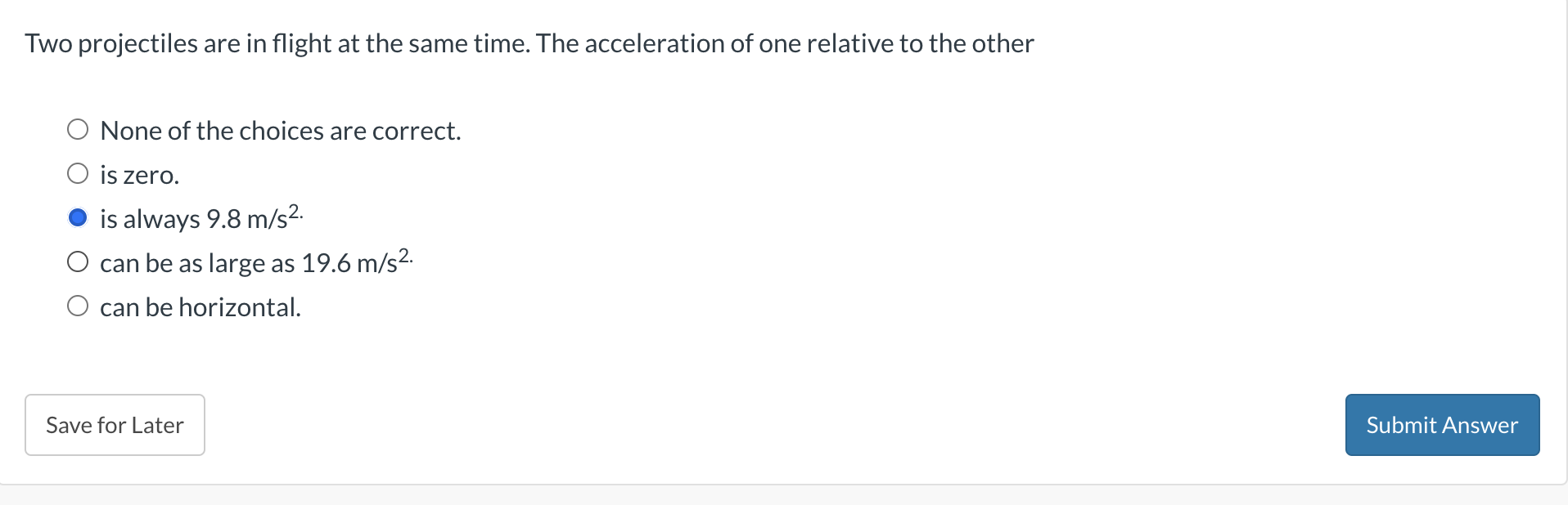 Solved Two projectiles are in flight at the same time. The | Chegg.com