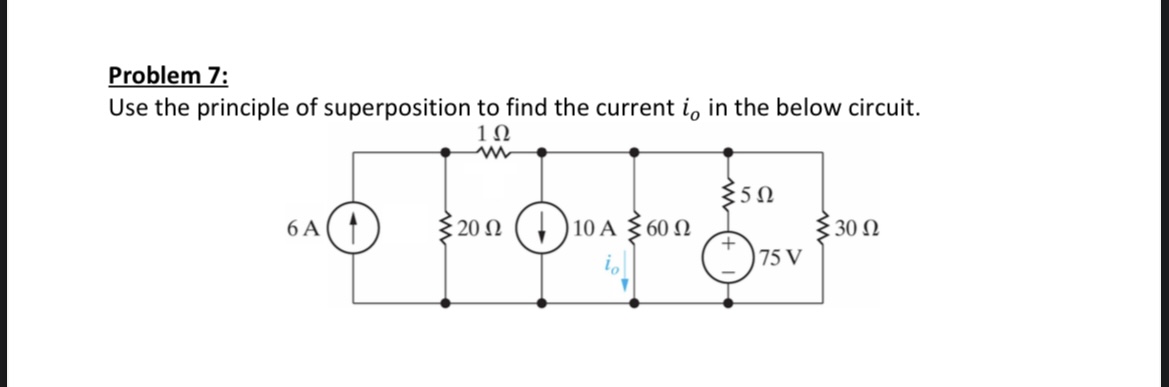 Solved Problem 7: Use the principle of superposition to find | Chegg.com