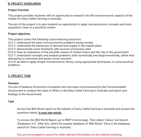 Solved B.PROJECT GUIDELINESS Project Overview This project | Chegg.com
