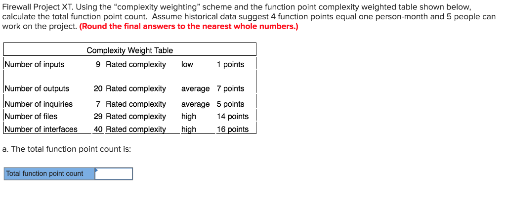 Solved Firewall Project XT. Using the "complexity weighting" | Chegg.com