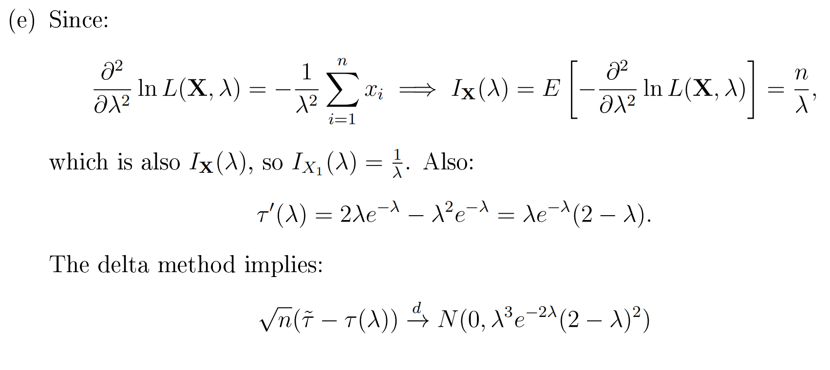 Solved Can anyone explain how to solve the question e) as | Chegg.com