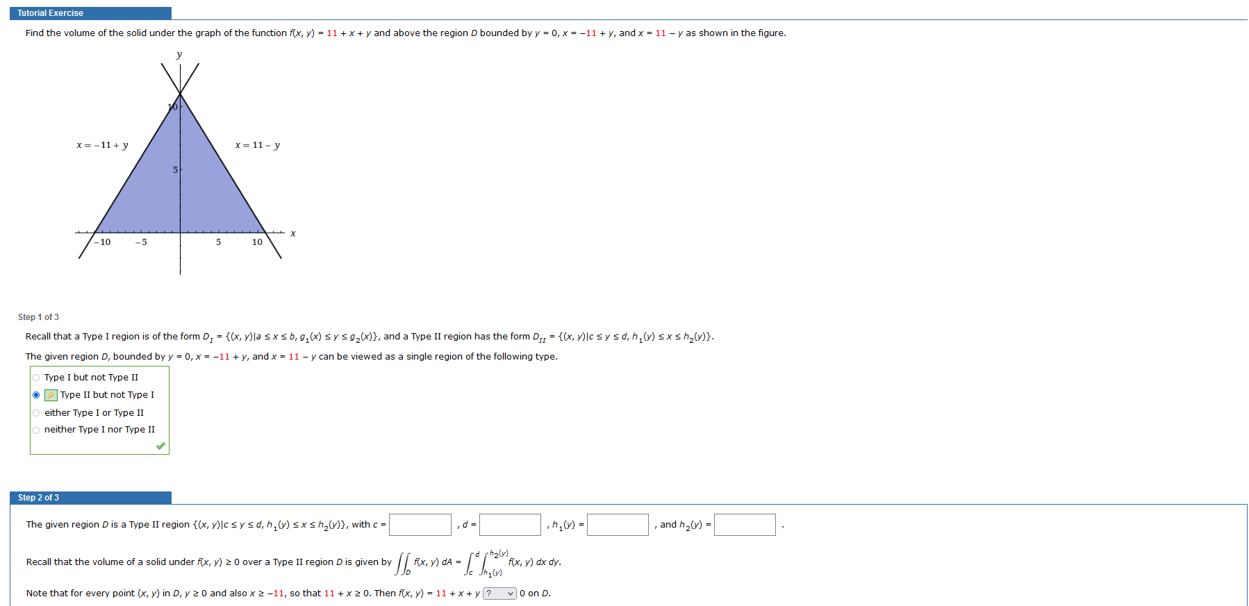 Solved Find the volume of the solid under the graph of the | Chegg.com