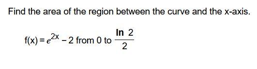 Solved Find the area of the region between the curve and the | Chegg.com
