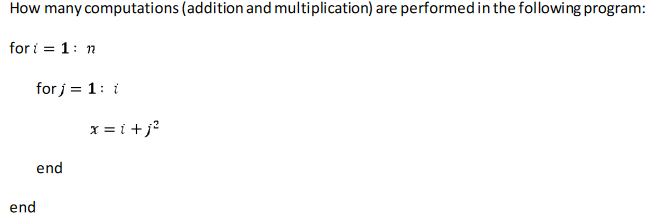 Solved How many computations (addition and multiplication) | Chegg.com