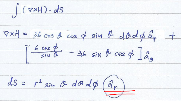 Solved Why dS is in the direction of ar? What's the method | Chegg.com