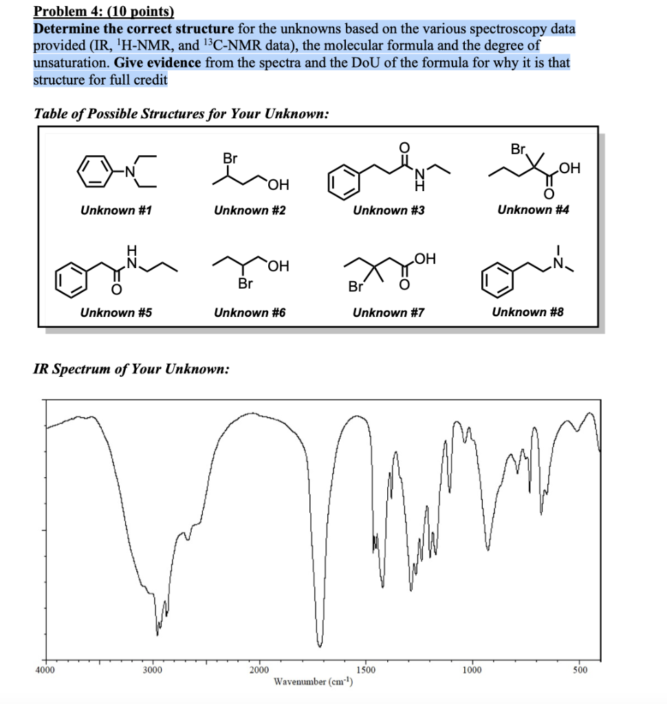 Solved Determine the correct structure for the unknowns | Chegg.com