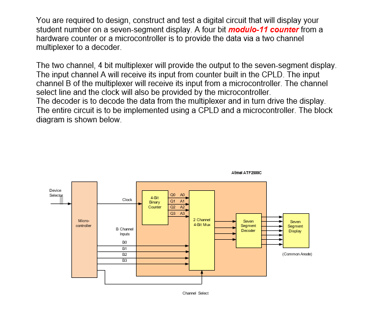 Solved You are required to design, construct and test a | Chegg.com