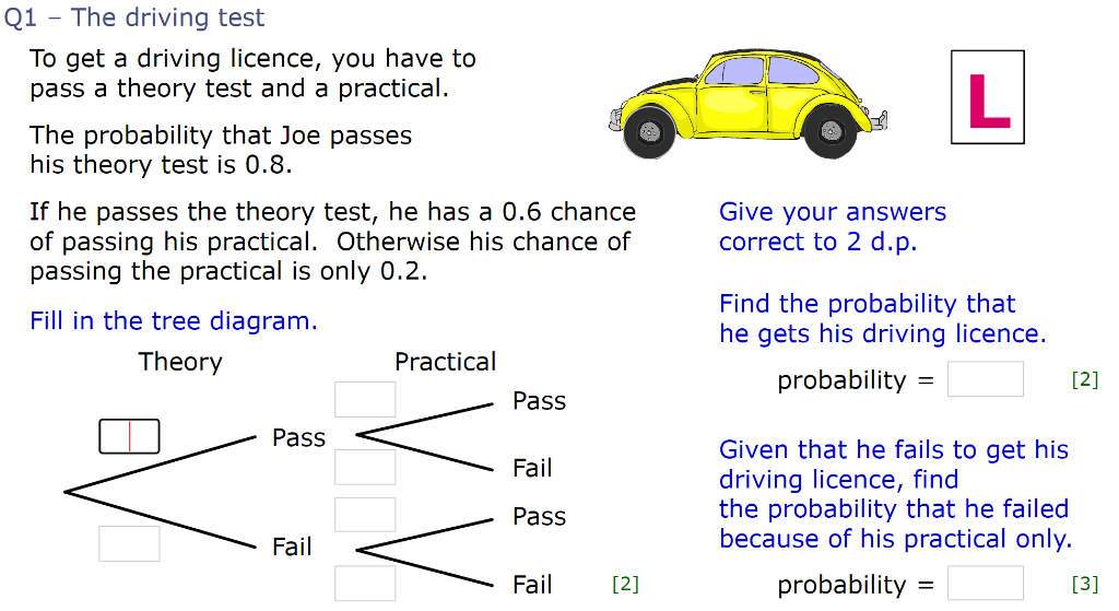 Solved L Q1 - The driving test To get a driving licence, you | Chegg.com