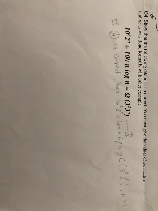 Solved 04. Show that the following relation is incorrect. | Chegg.com