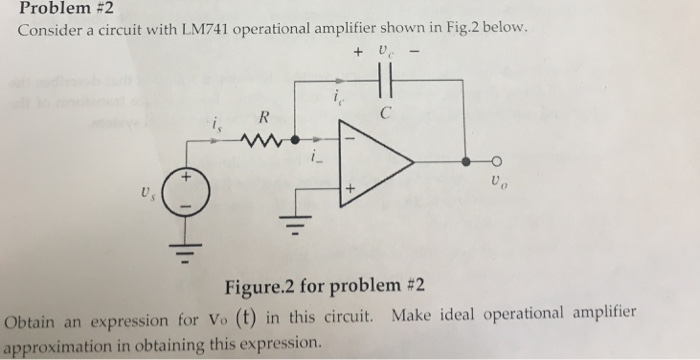 Solved Problem #2 Consider a circuit with LM741 operational | Chegg.com