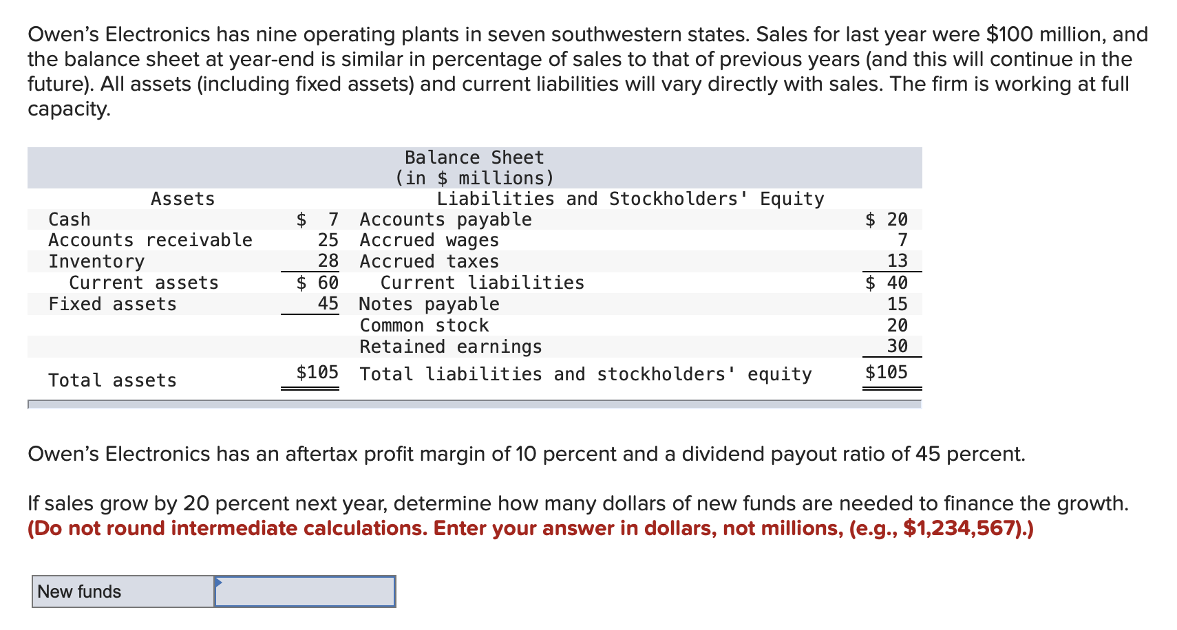 Solved Owen's Electronics has nine operating plants in seven | Chegg.com