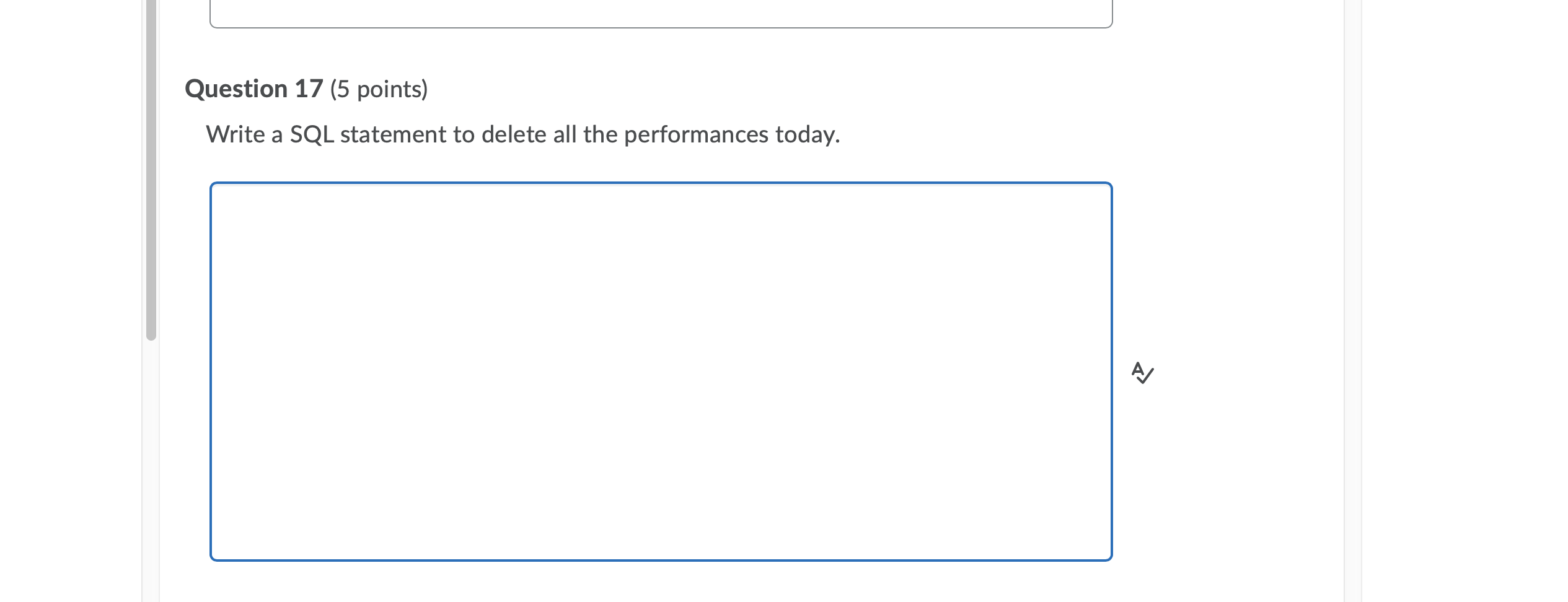 Solved Art Performance Database Consider the following | Chegg.com