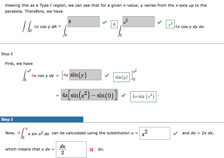Solved Viewing this as a Type I region, we can see that for | Chegg.com