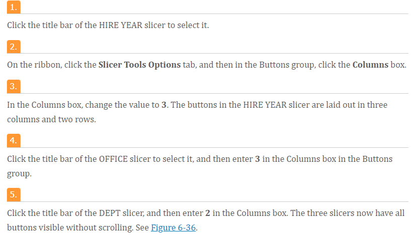 Solved Click the title bar of the HIRE YEAR slicer to select | Chegg.com