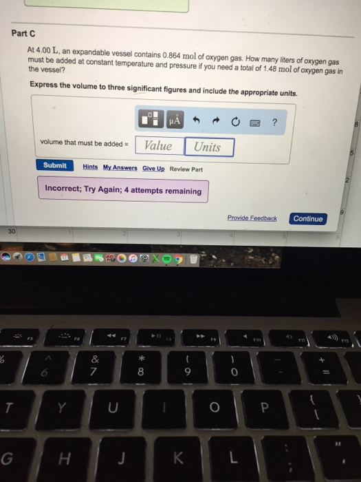 Solved At 4.00 L, an expandable vessel contains 0.864 mol of | Chegg.com