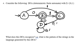 Solved 4. Conider the following DFA (deterministic finite | Chegg.com