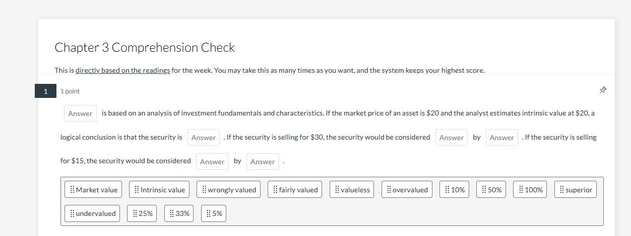 Solved Chapter 3 Comprehension Check This is directly based | Chegg.com