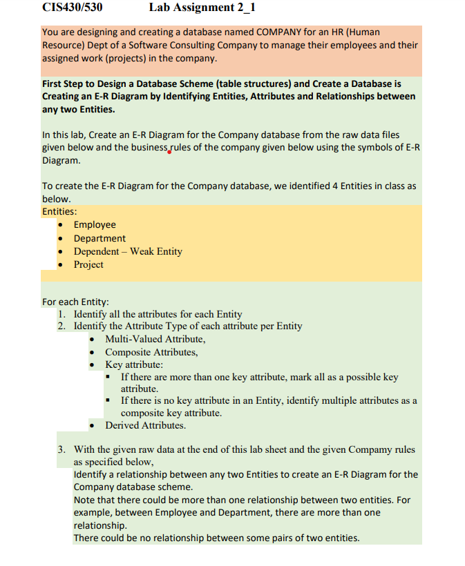 Solved You are designing and creating a database named | Chegg.com