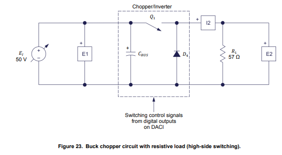 Solved Chopper/Inverter [ 12 E1 E 50 V Cous DA R 57 Ω E2 | Chegg.com