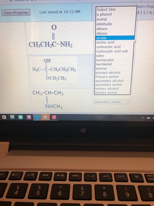 Solved xam Page Last saved at 10:13 AM 41516 Save Progress a | Chegg.com