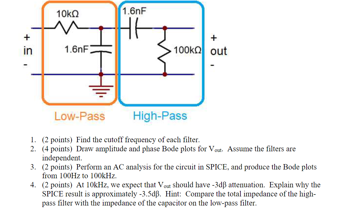 Solved 1. (2 points) Find the cutoff frequency of each | Chegg.com Solved 1. (2 points) Find the cutoff frequency of each | Chegg.com