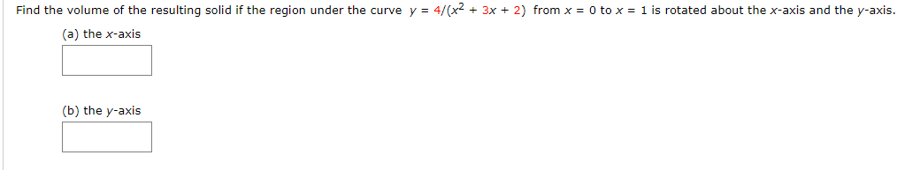 Solved Find the volume of the resulting solid if the region | Chegg.com