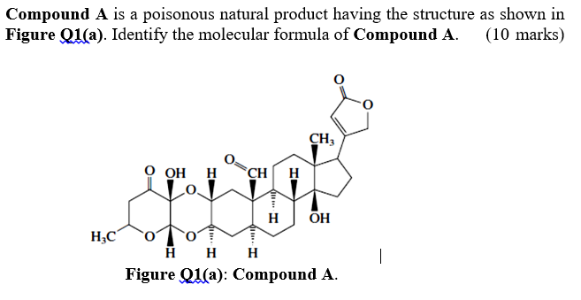 Solved Compound A is a poisonous natural product having the | Chegg.com