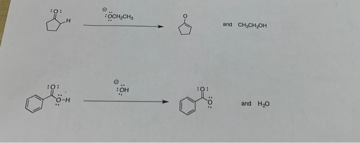 Solved OCH2CH3 and CH3CH2OH : OH -Η and H20 | Chegg.com