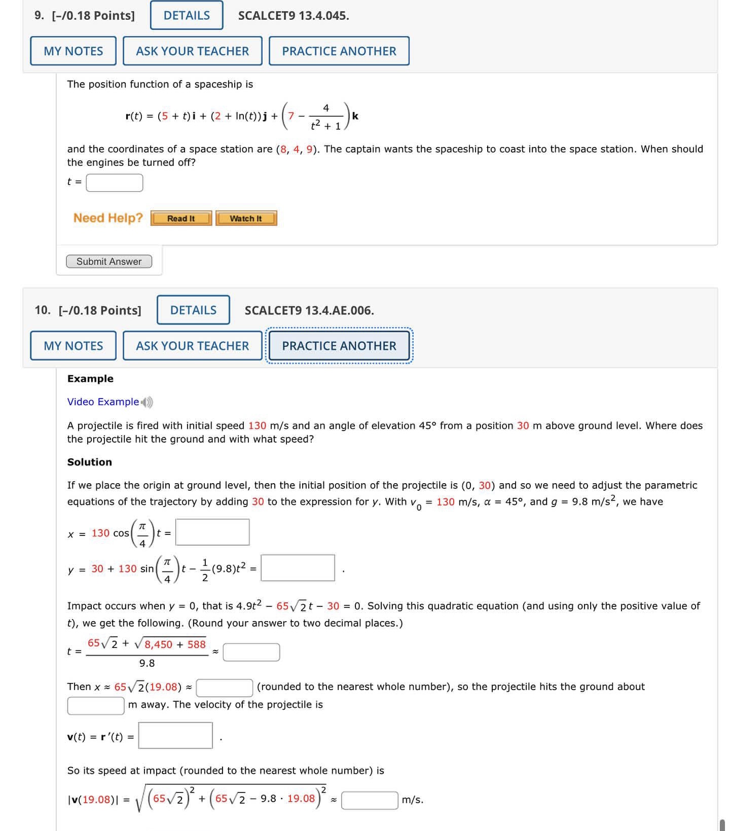 Solved The position function of a spaceship is | Chegg.com