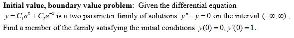 Solved Initial value, boundary value problem: Given the | Chegg.com