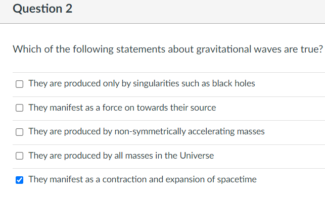 Solved Which of the following statements about gravitational | Chegg.com