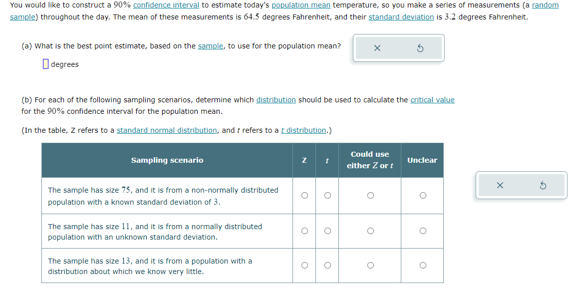 Solved (b) For each of the following sampling scenarios, | Chegg.com