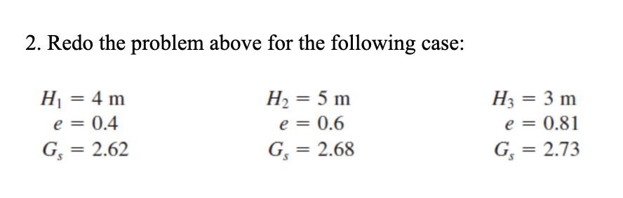 Solved 2. Redo the problem above for the following case: H₁ | Chegg.com