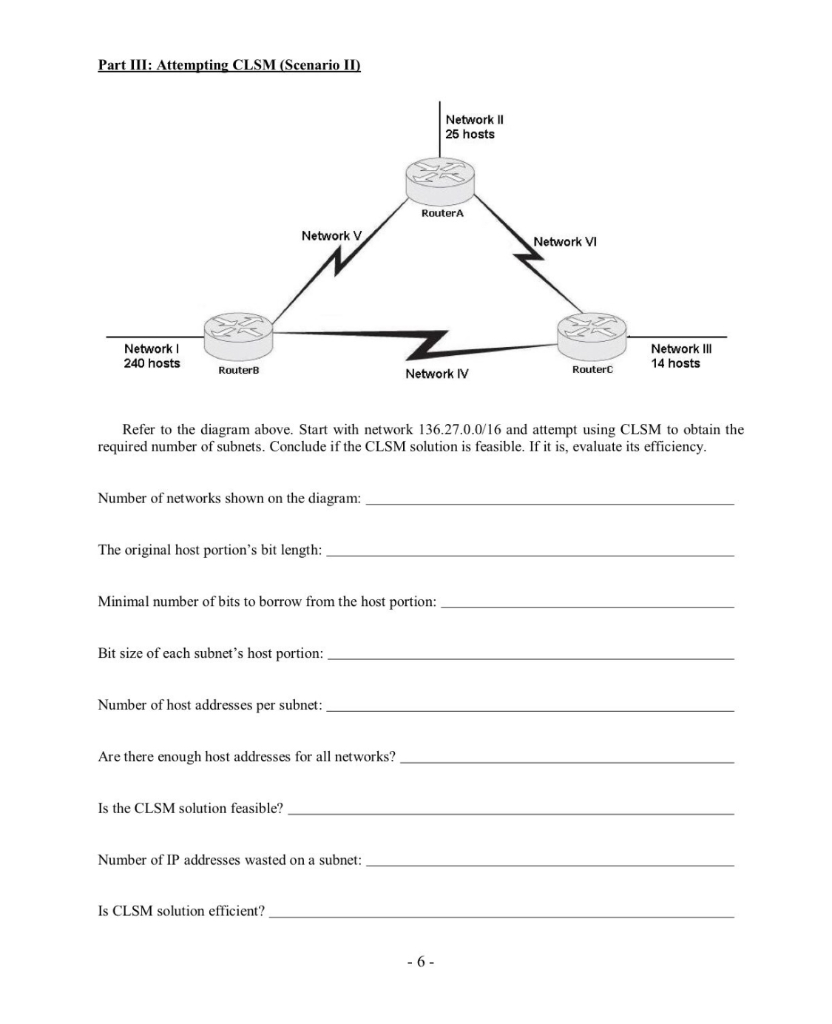 Advanced Classless Inter-Domain Routing (CIDR) | Chegg.com