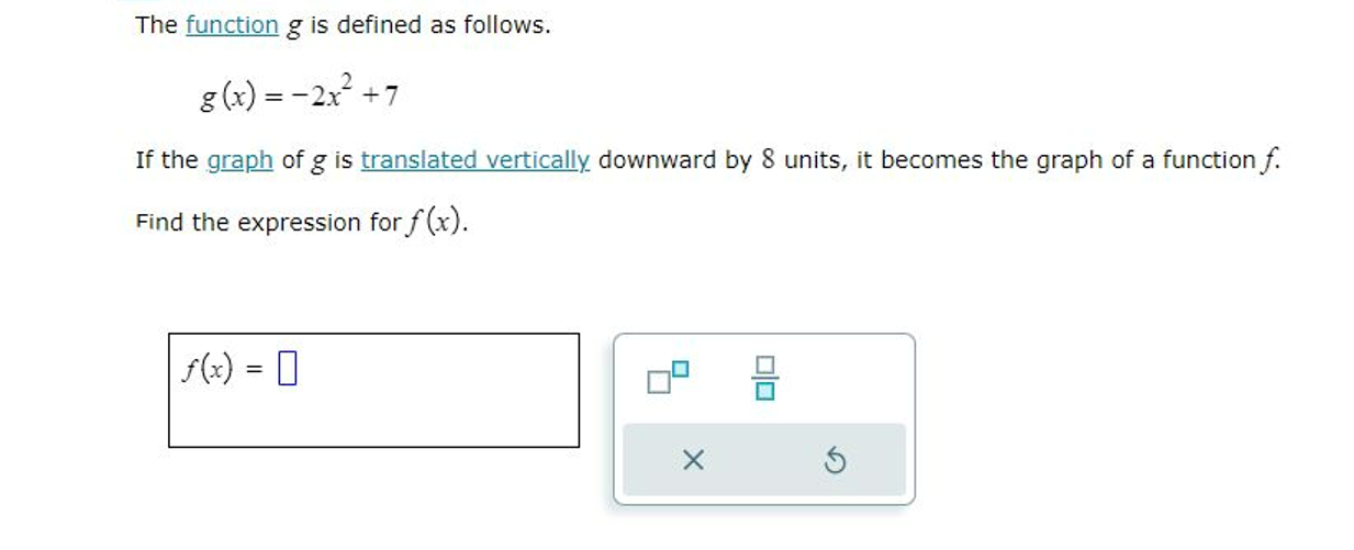 Solved The function g ﻿is defined as follows.The function g | Chegg.com