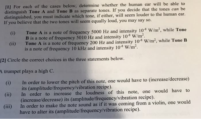 Solved IIl For each of the cases below, determine whether | Chegg.com