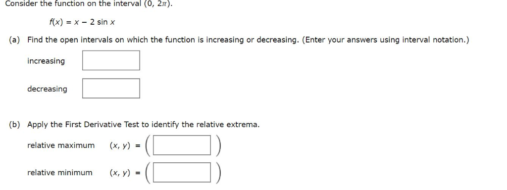 Solved Consider The Following Function F X 8 X X 1 2