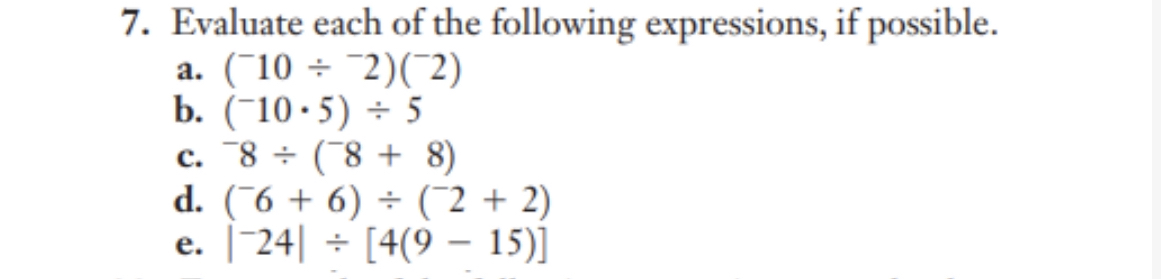 Evaluate each of the following expressions, if | Chegg.com