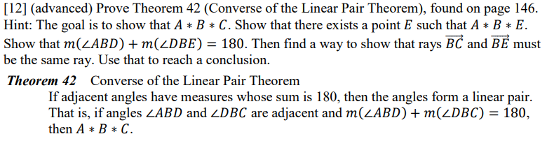 Solved [12] (advanced) Prove Theorem 42 (Converse of the | Chegg.com