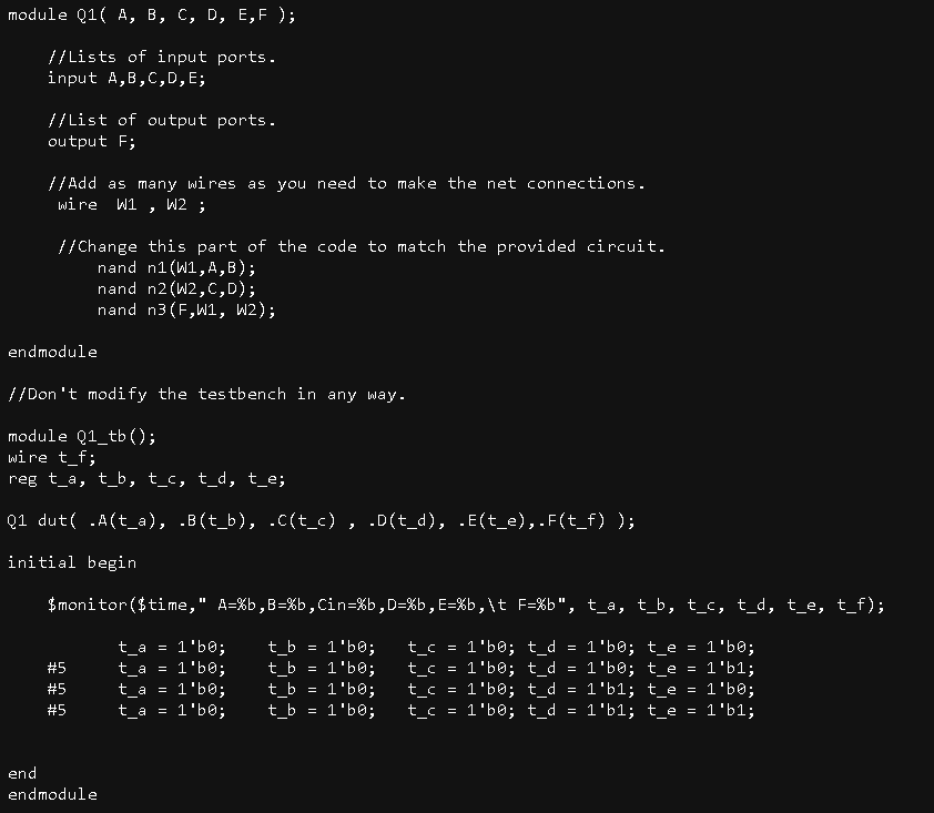 Solved Copy Paste your verilog code here Copy Paste the | Chegg.com